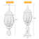 Charlton Home® Benna 3 -Light 21.6" H Hardwired Transparent Pier Mount Light | Wayfair